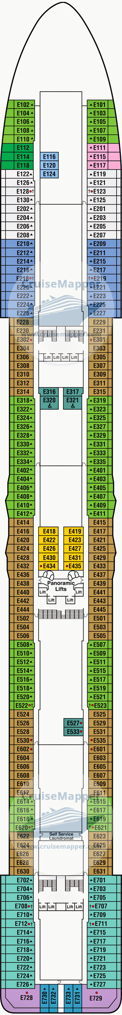 Enchanted Princess Deck 8 Plan CruiseMapper Enchanted Princess Deck 8 Plan CruiseMapper