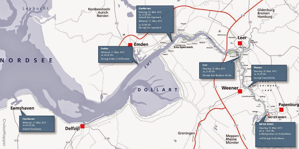 Papenburg (Germany Lower Saxony) cruise port schedule | CruiseMapper